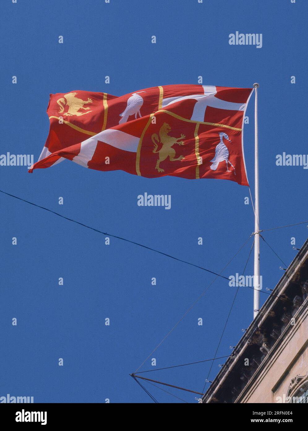 BANDERA. Location: EXTERIOR. La Valletta. Malta Stock Photo - Alamy