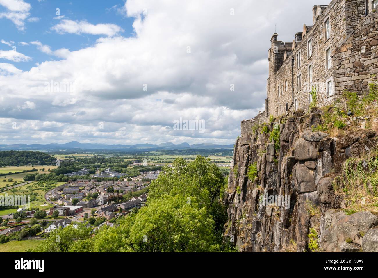 Stirling Castle is sited on Castle Hill, a volcanic crag, and defended ...