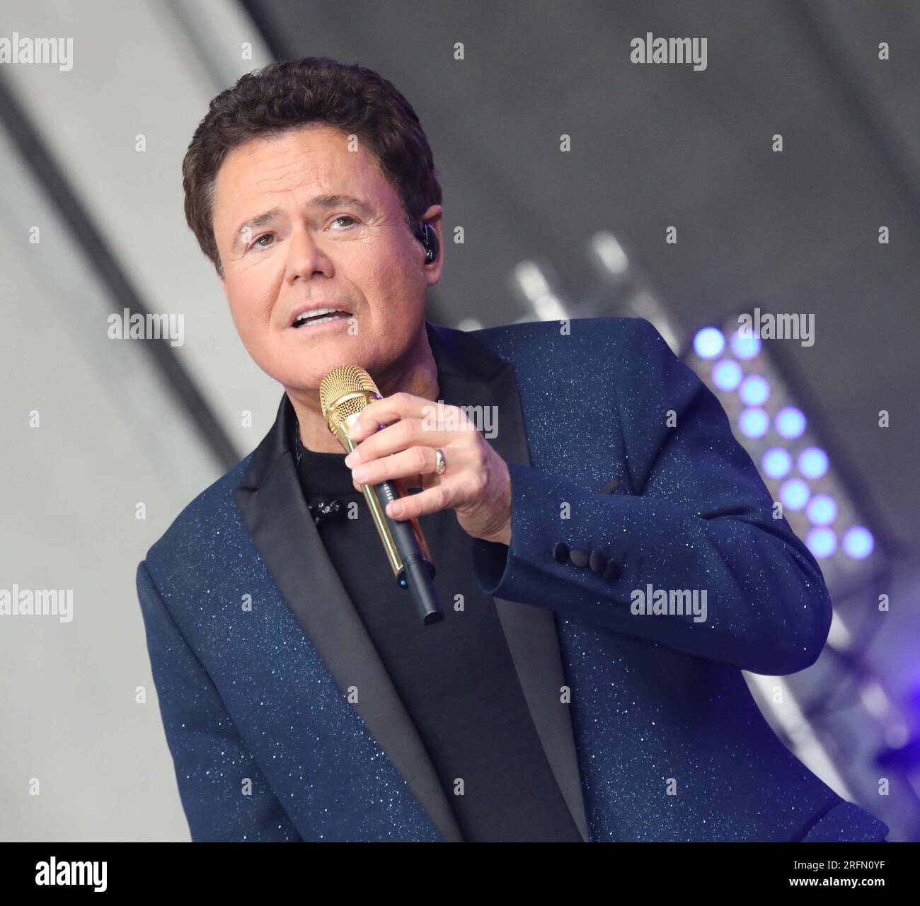 August 4, 2023, New York City, New York, USA: Singer DONNY OSMOND ...