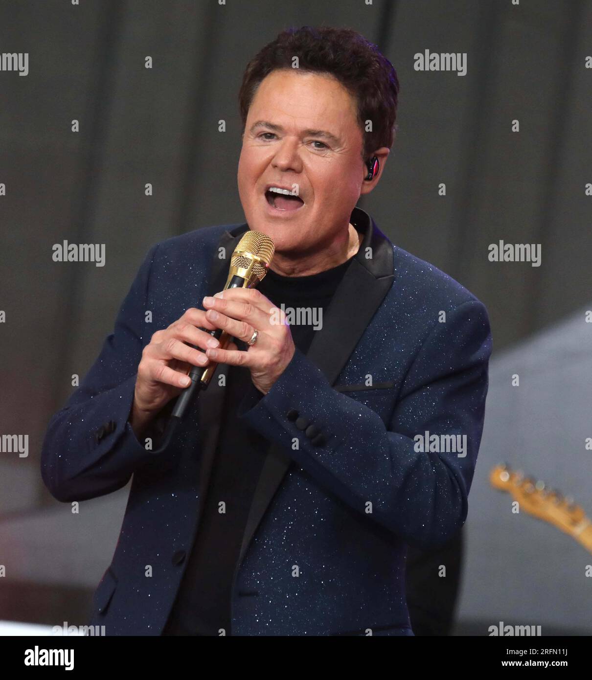 August 4, 2023, New York City, New York, USA: Singer DONNY OSMOND ...