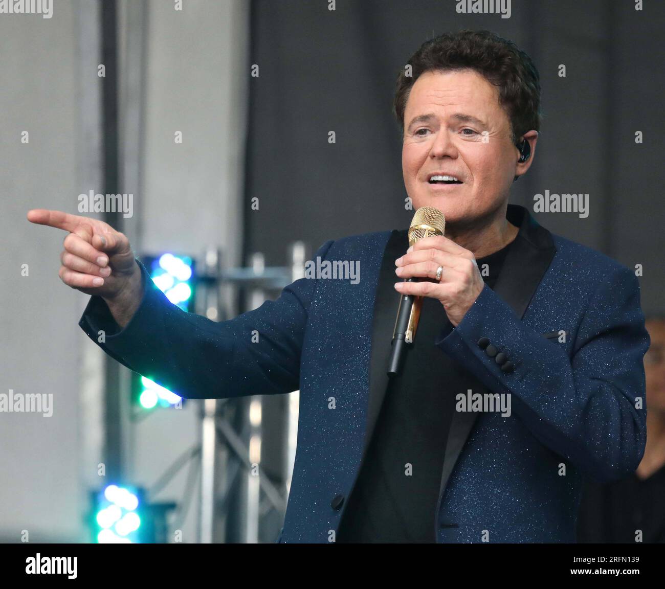August 4, 2023, New York City, New York, USA: Singer DONNY OSMOND ...