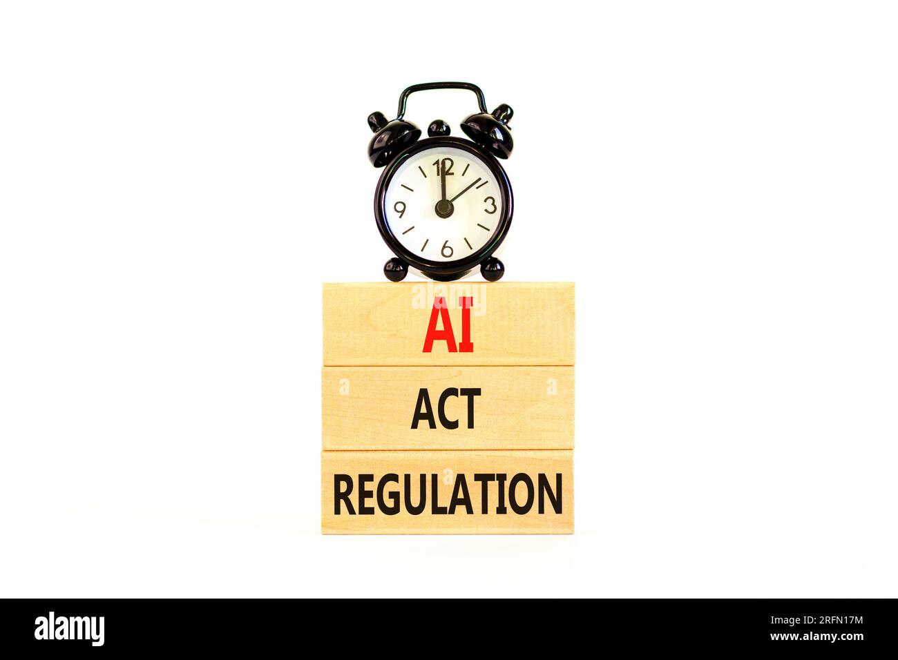 AI act regulation symbol. Concept words AI artificial intelligence act ...