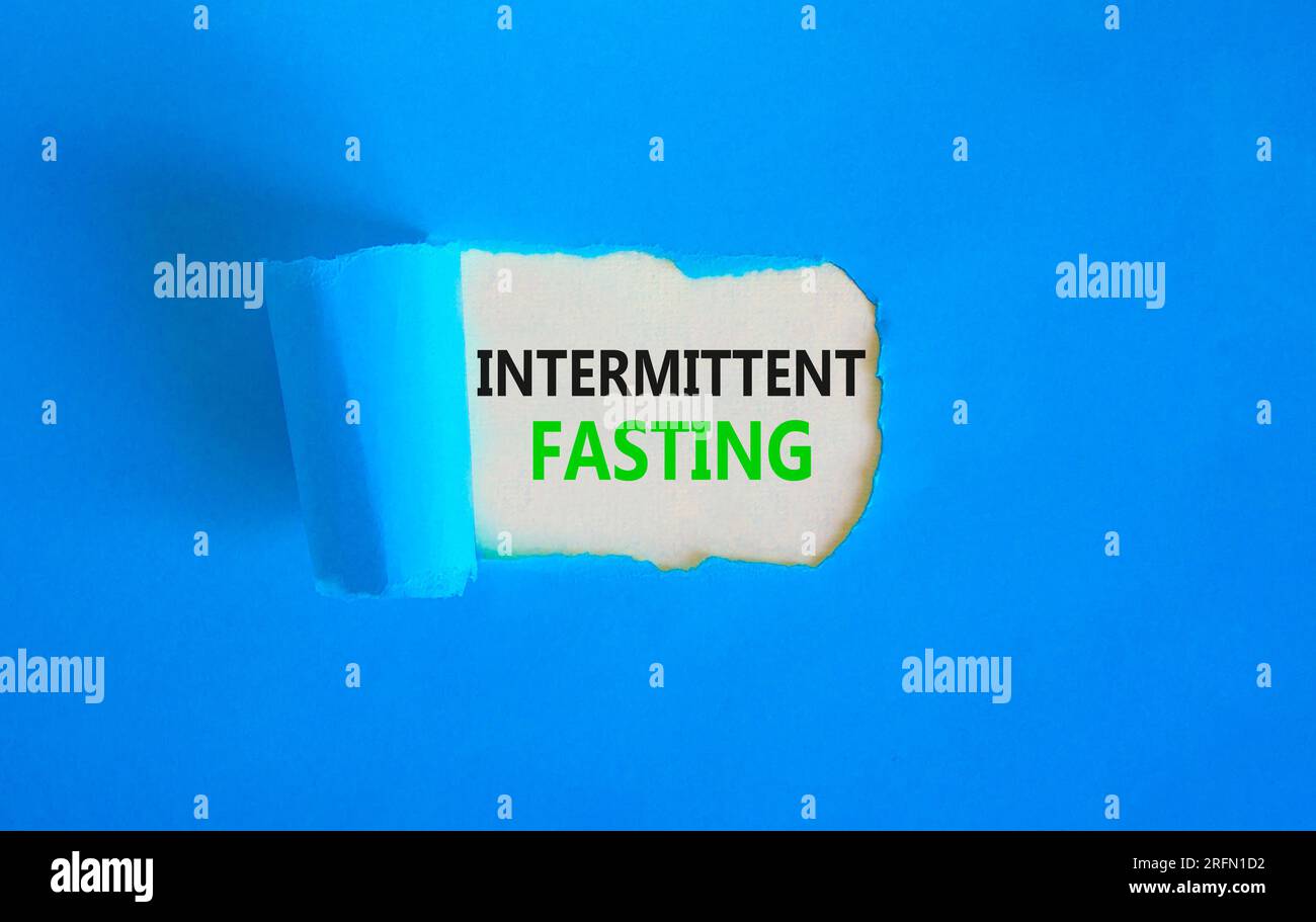 Intermittent fasting symbol. Concept words Intermittent fasting on ...