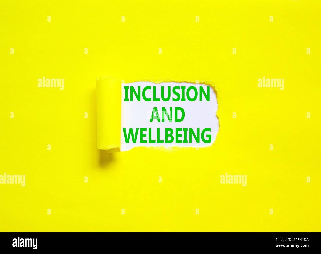 Inclusion and wellbeing symbol. Concept words Inclusion and wellbeing ...