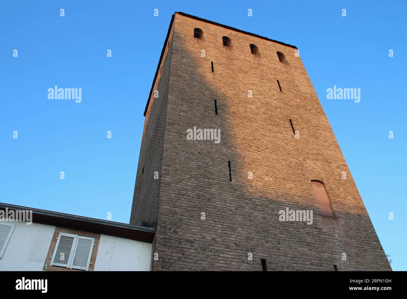 medieval tower (tour du bourreau) in strasbourg in alsace in france ...