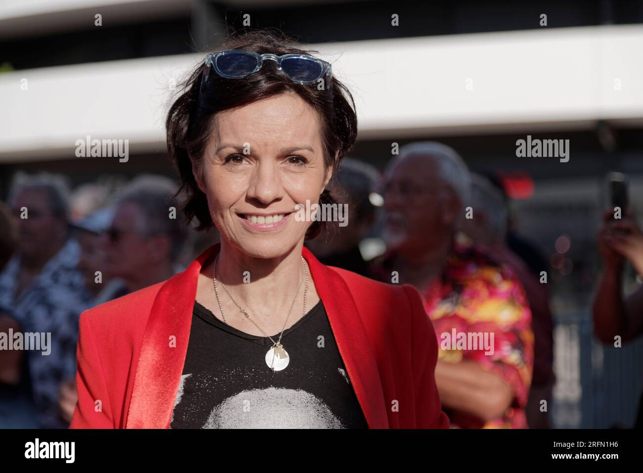 Cap of Agde, France.24th June, 2023 .Helene Bizot attends the festival ...