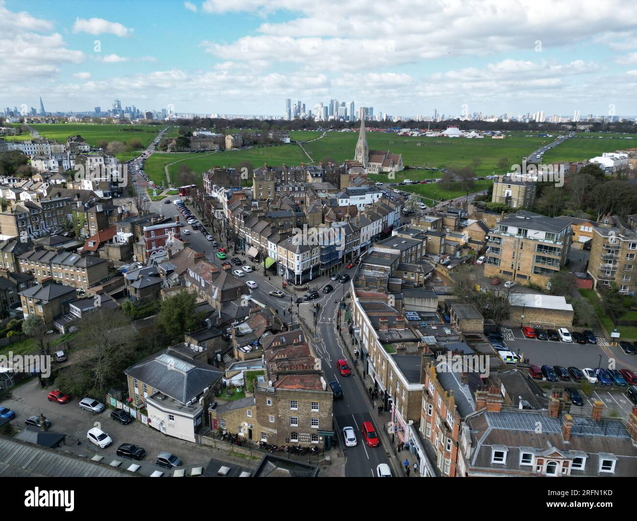 Aerial view of blackheath common hi-res stock photography and images ...