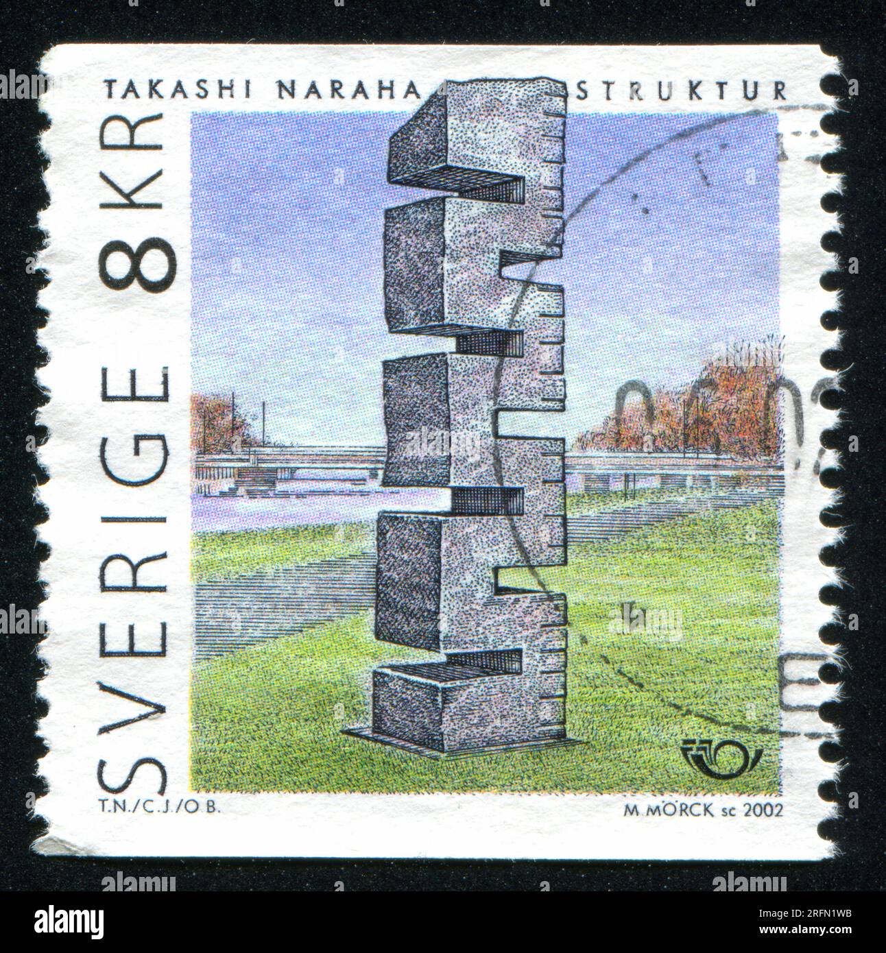 SWEDEN - CIRCA 2002: stamp printed by Sweden, shows Structure by ...