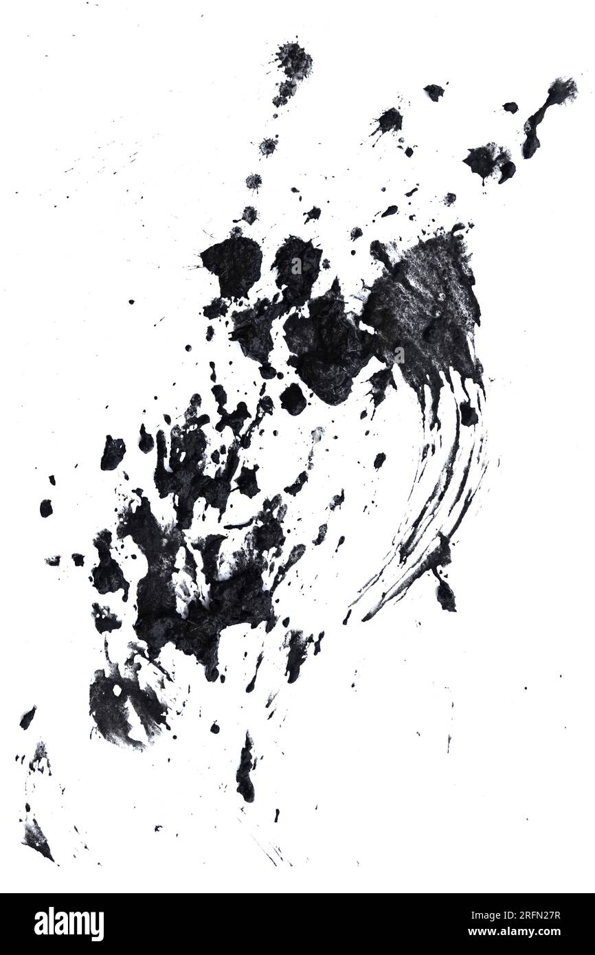 Mud splash isolated on white background Stock Photo - Alamy