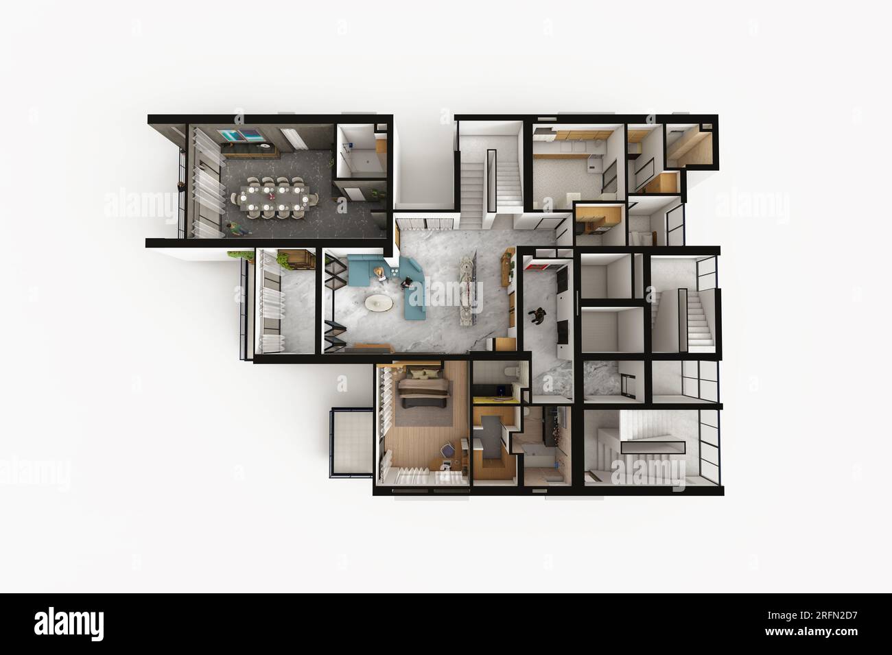 Property layout Cut Out Stock Images & Pictures - Alamy