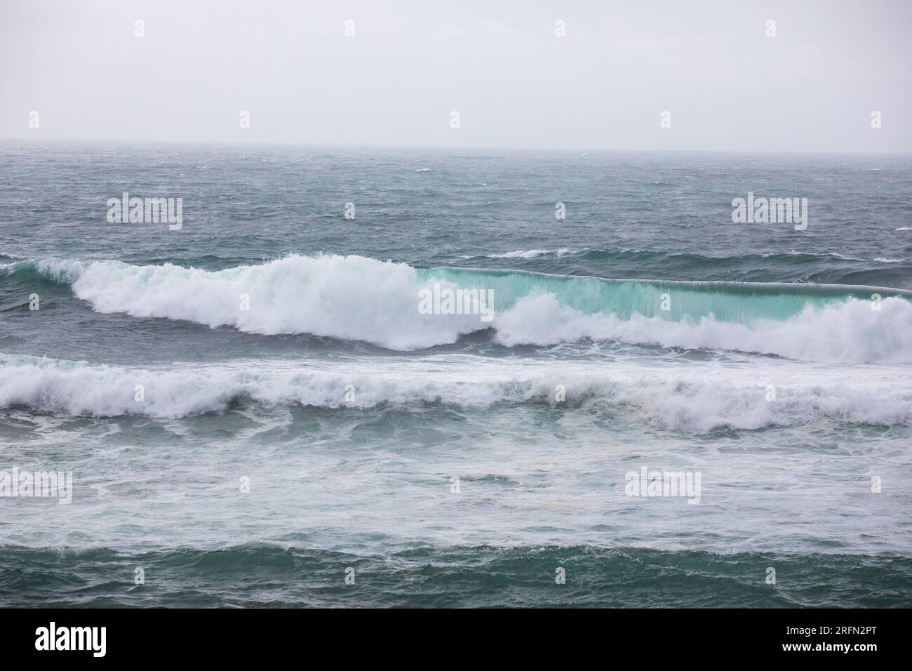 Rough weather in Godrevy, Cornwall,UK Stock Photo - Alamy