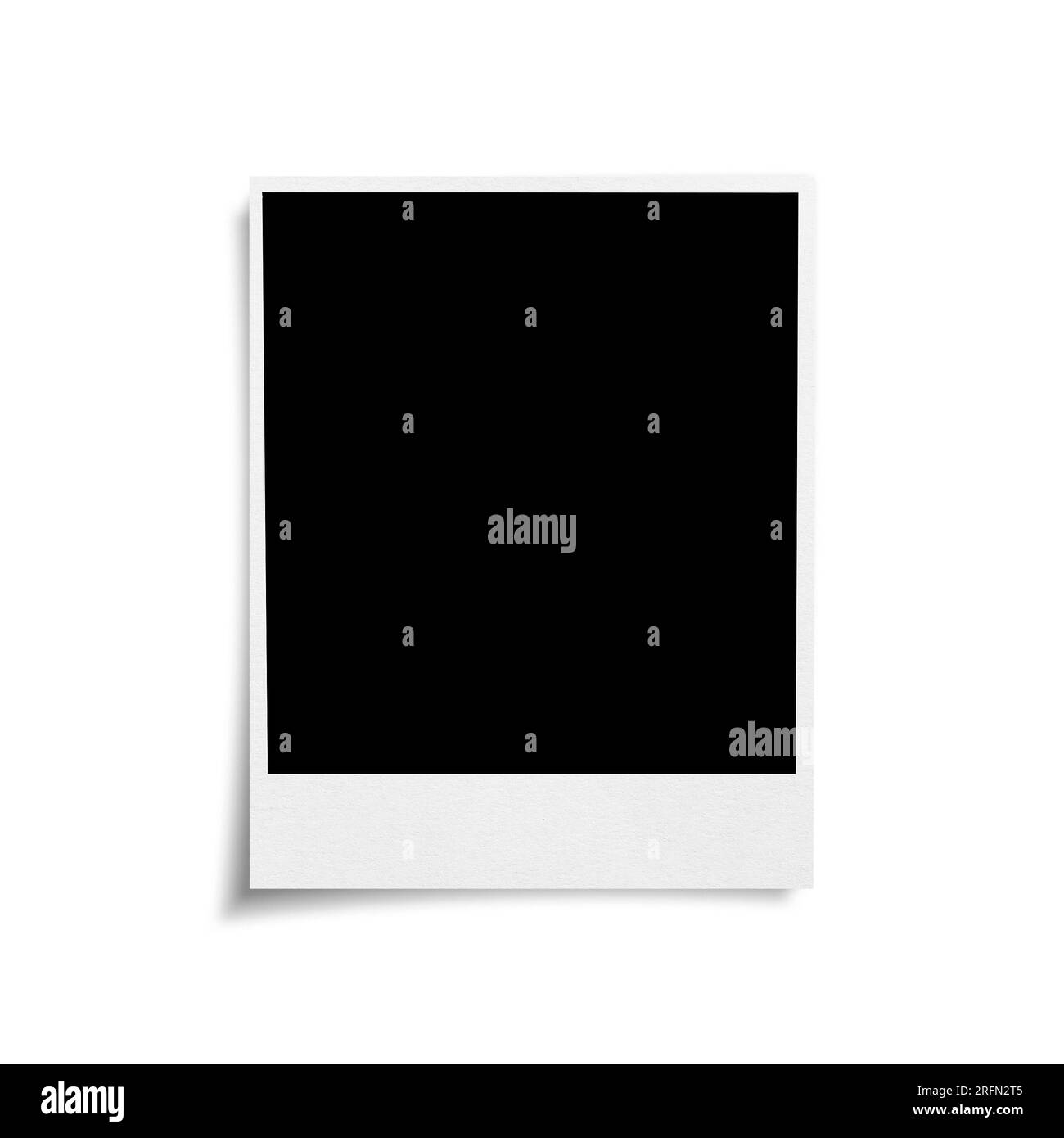 Retro instant photo frame with shadow isolated on white background ...
