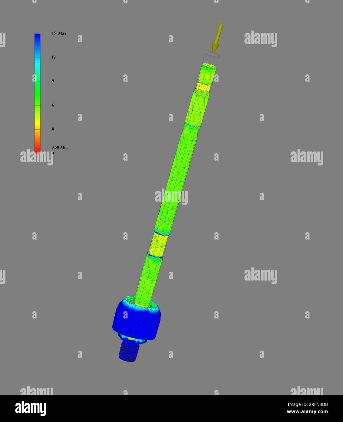 Fem Analysis Finite Element Analysis Of Axle With Bearing Stress