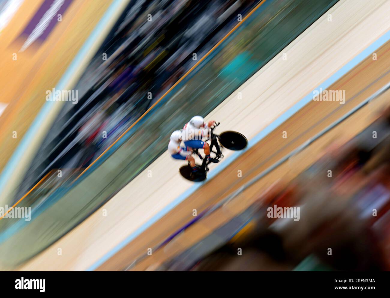 Great Britain's Neil Fachie and pilot Matt Rotherham in action in the ...
