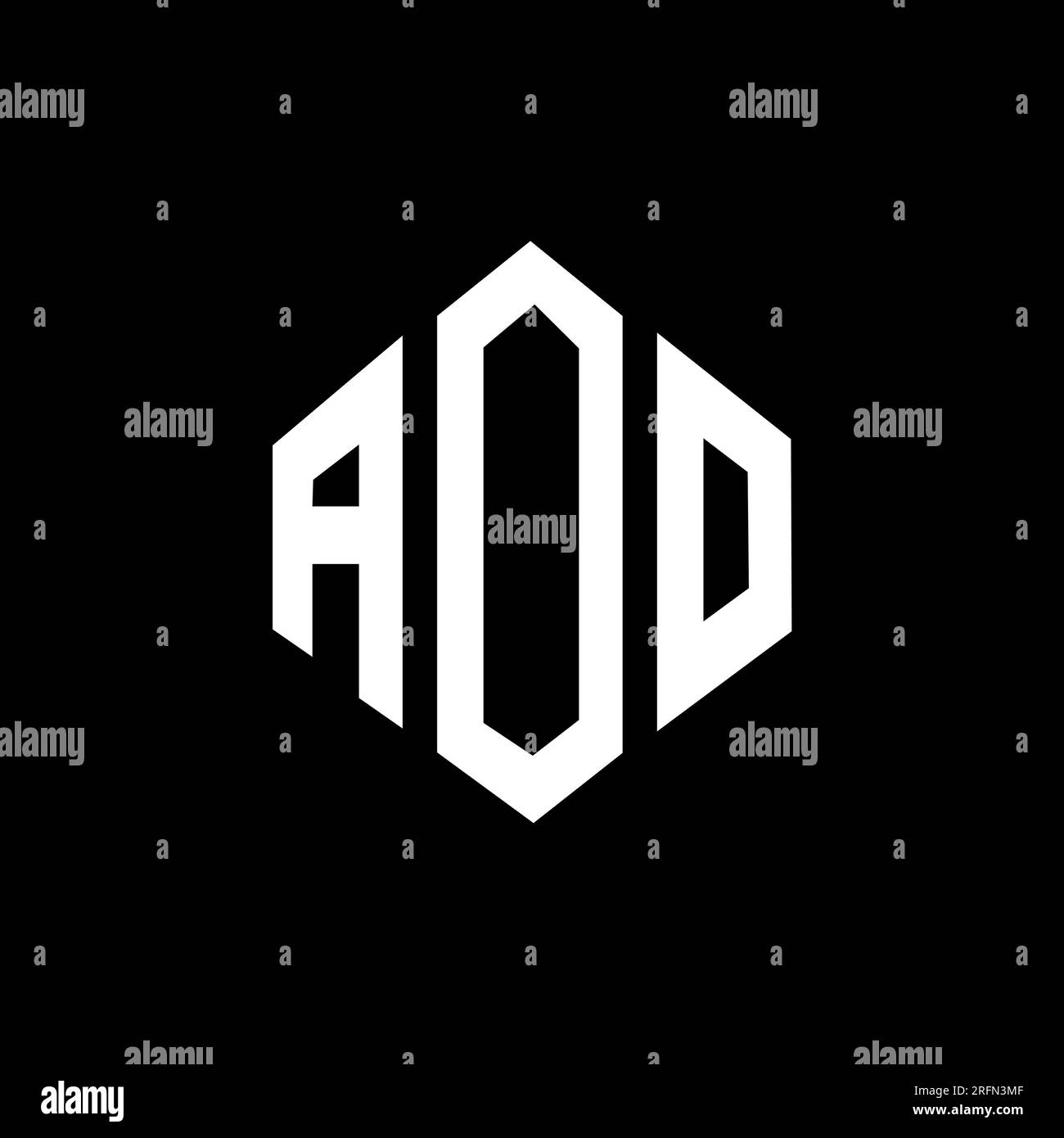 AOO letter logo design with polygon shape. AOO polygon and cube shape ...