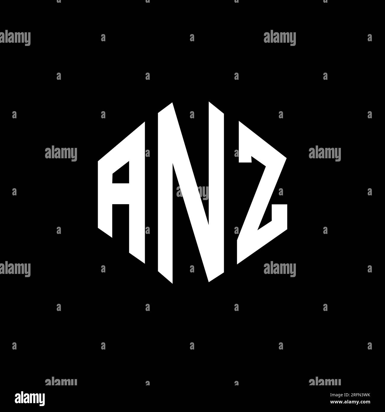 ANN letter logo design with polygon shape. ANN polygon and cube shape ...