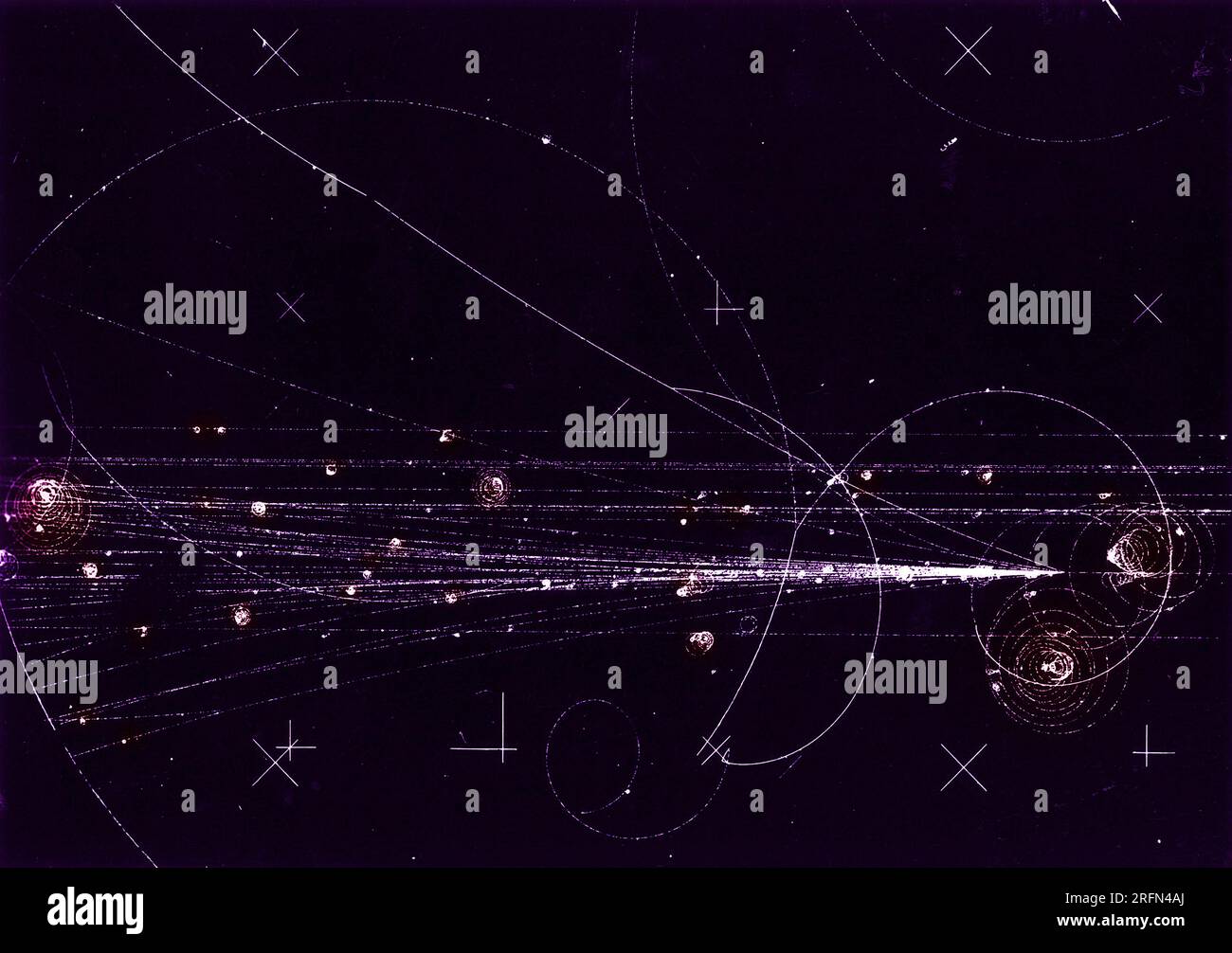 Proton with 300 GeV energy producing 26 charged particles in the 30 ...