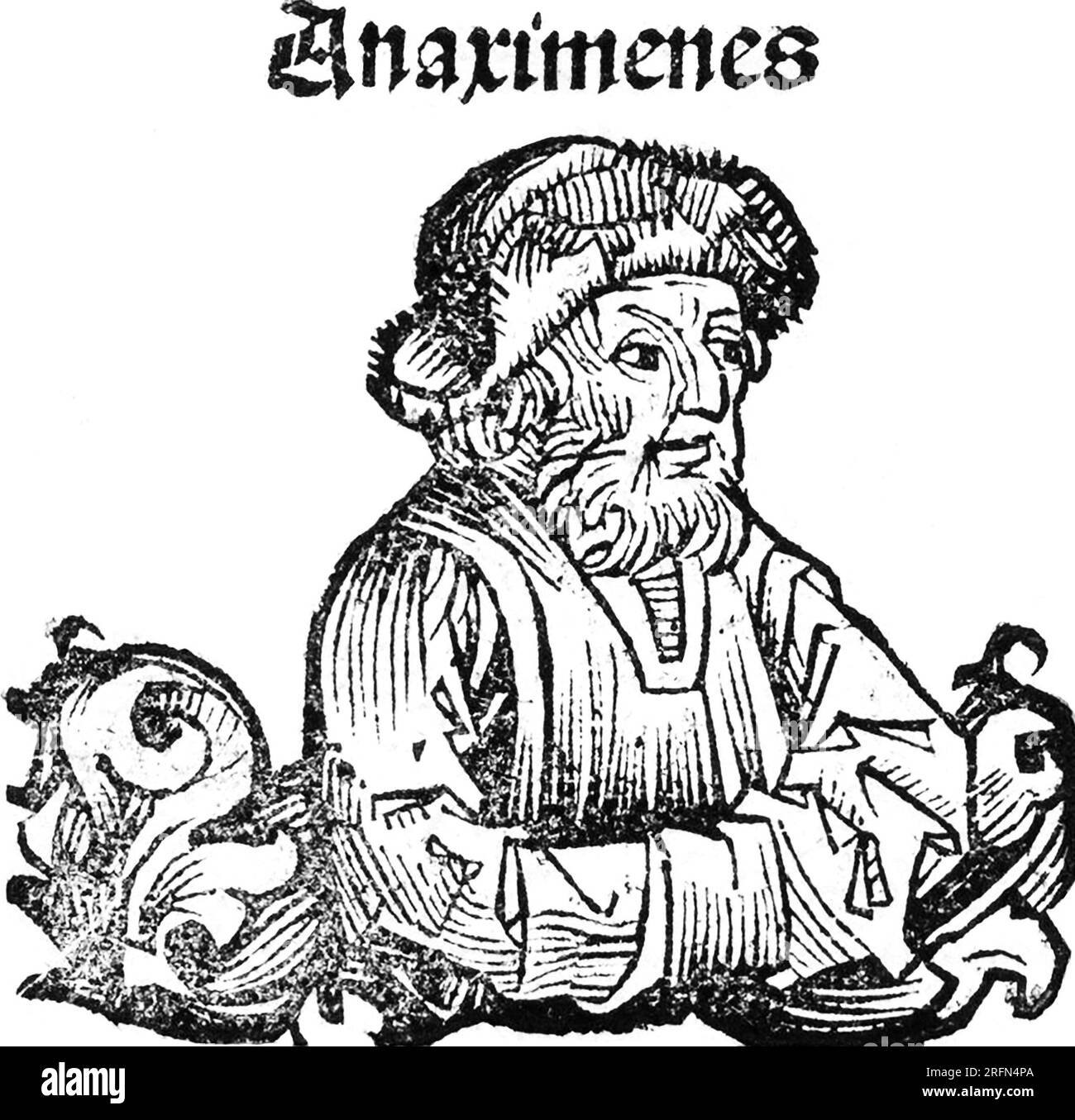 Anaximenes of Miletus (c.586 - c.526 BC) was an Ancient Greek, Pre ...