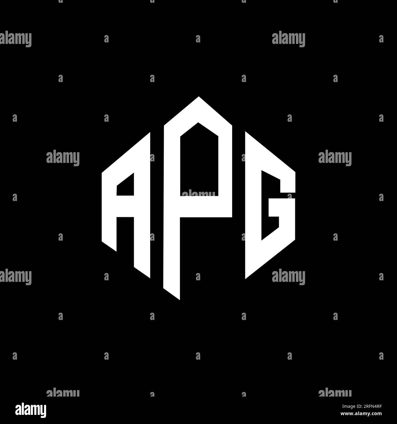 APG letter logo design with polygon shape. APG polygon and cube shape ...