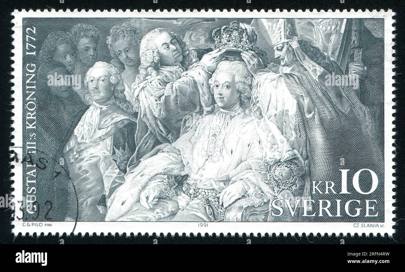 SWEDEN - CIRCA 1991: stamp printed by Sweden, shows Chancellor Arvid ...
