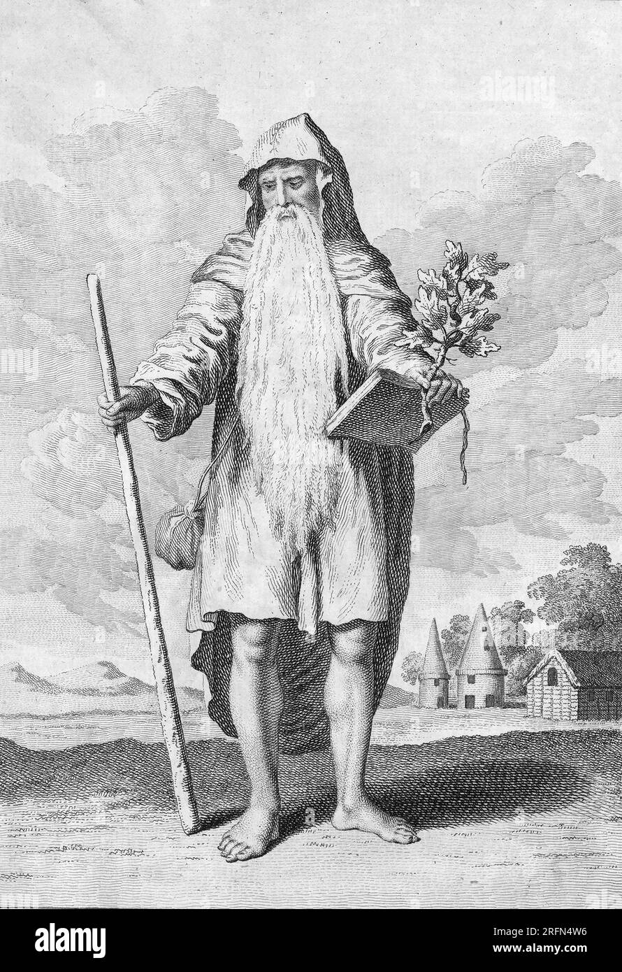 The chief Druid. An engraving from A Tour in Wales by Thomas Pennant ...