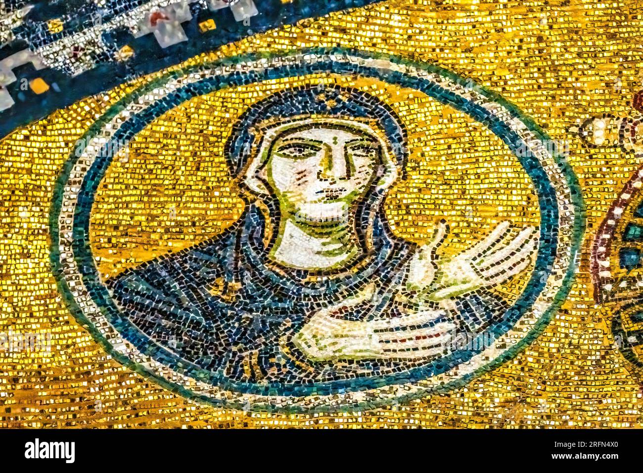 Virgin Mary Mosaic Entrance Hagia Sophia Mosque Istanbul Turkey ...