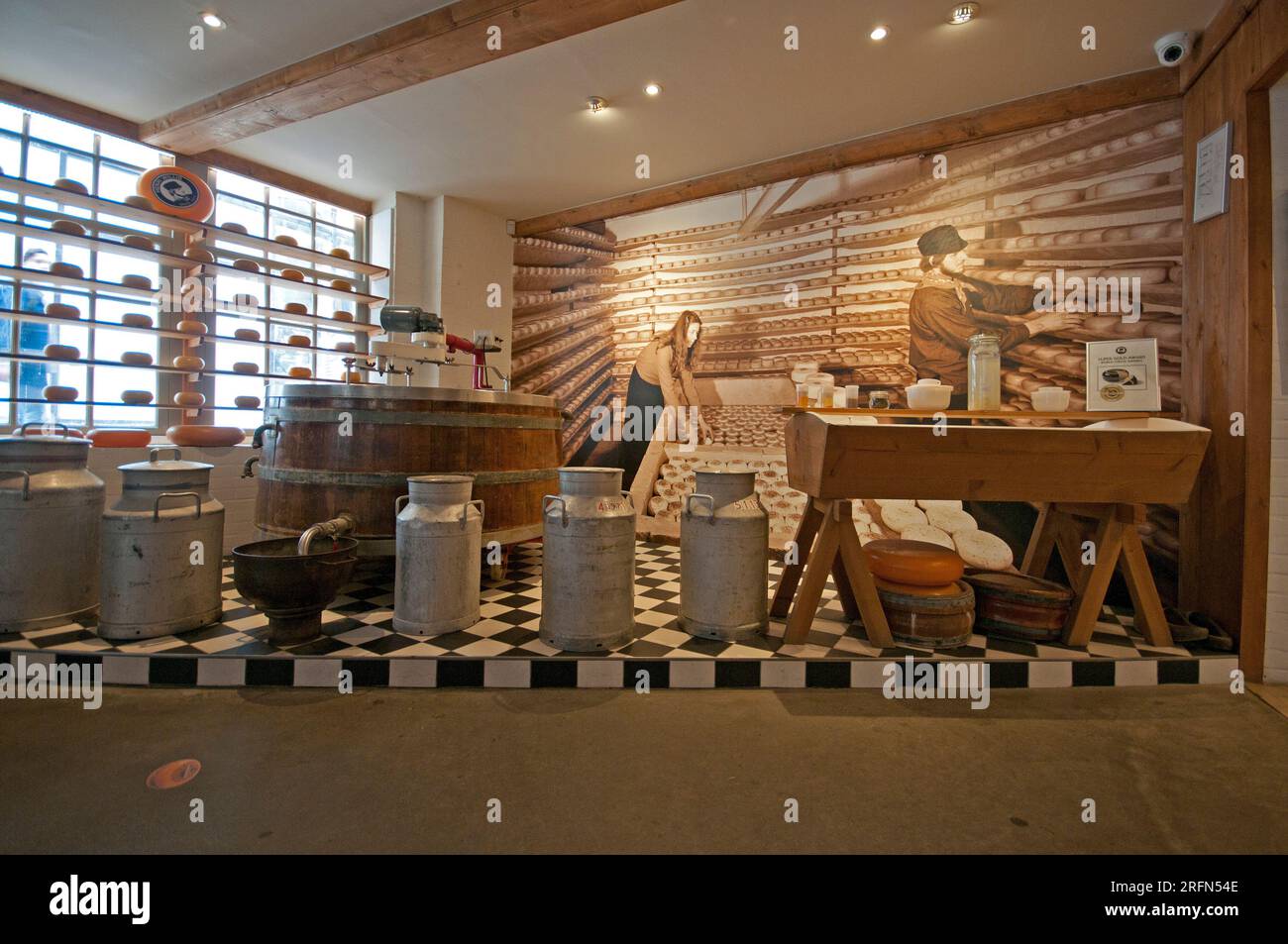 Small museum inside Henri Willig cheese shop in the city center of ...