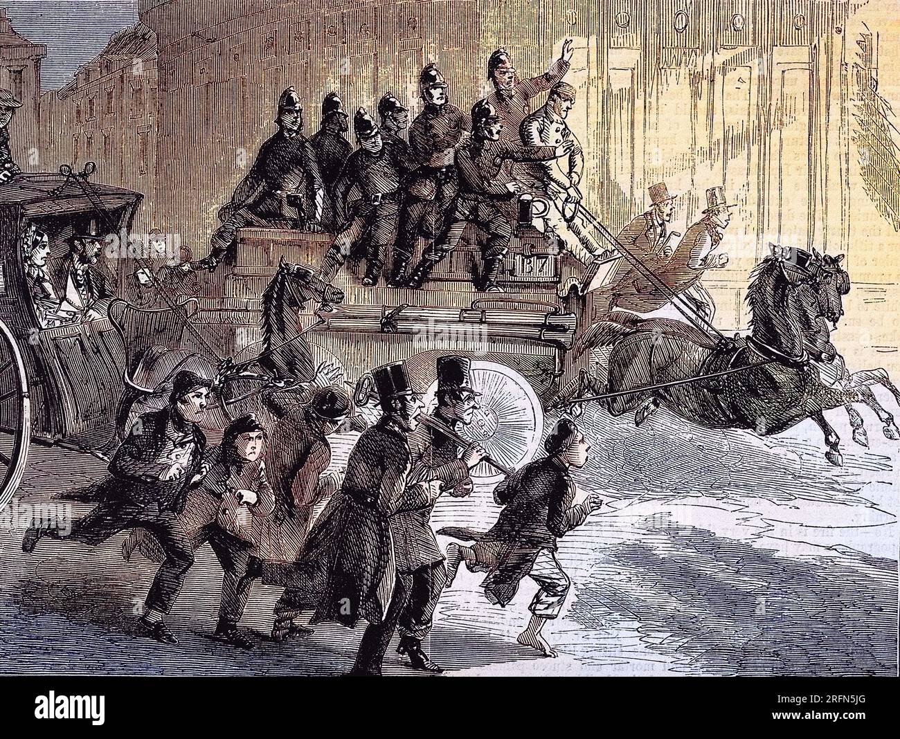 Horse drawn fire engine hi-res stock photography and images - Alamy