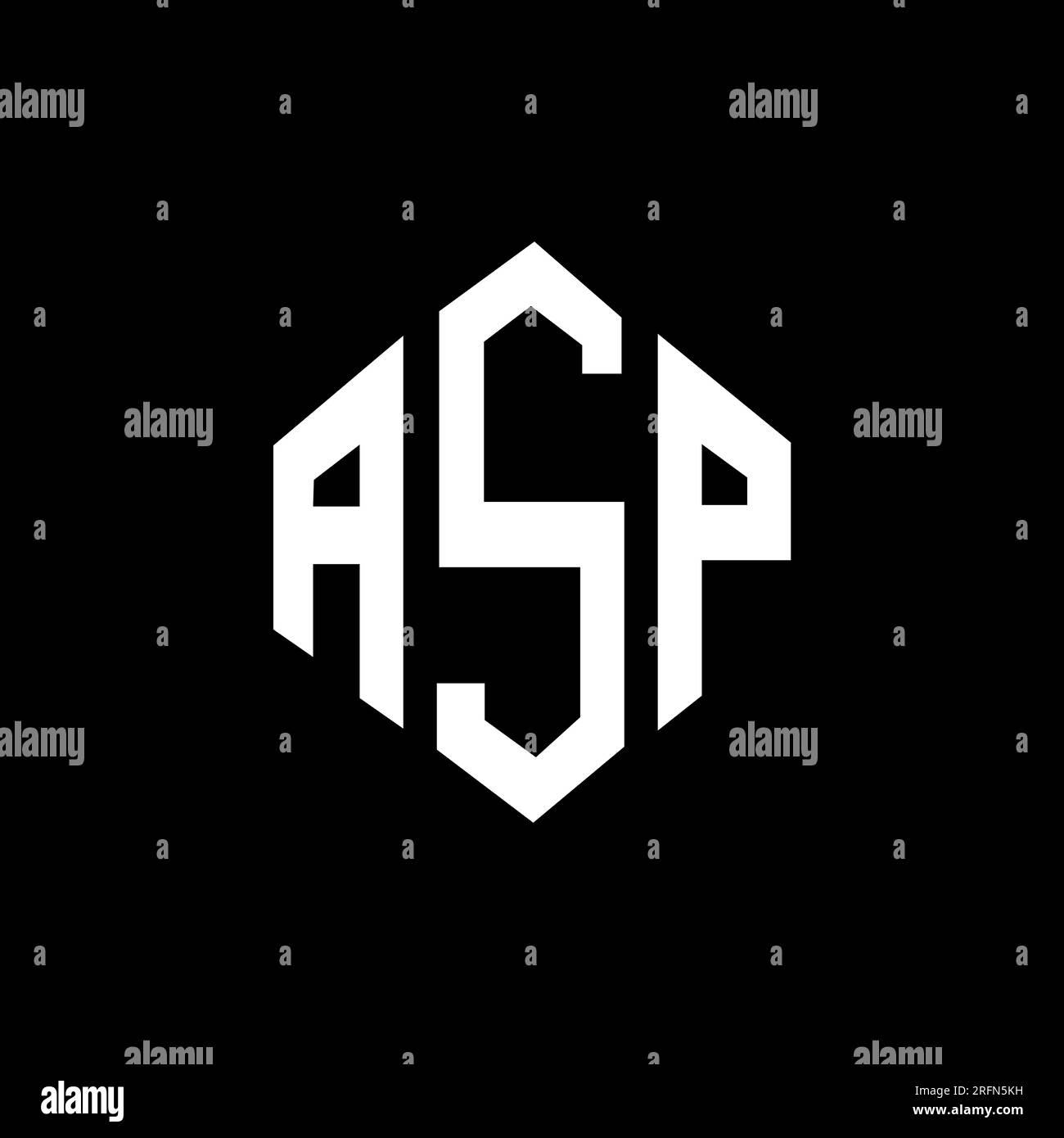 ASP letter logo design with polygon shape. ASP polygon and cube shape logo design. ASP hexagon ...