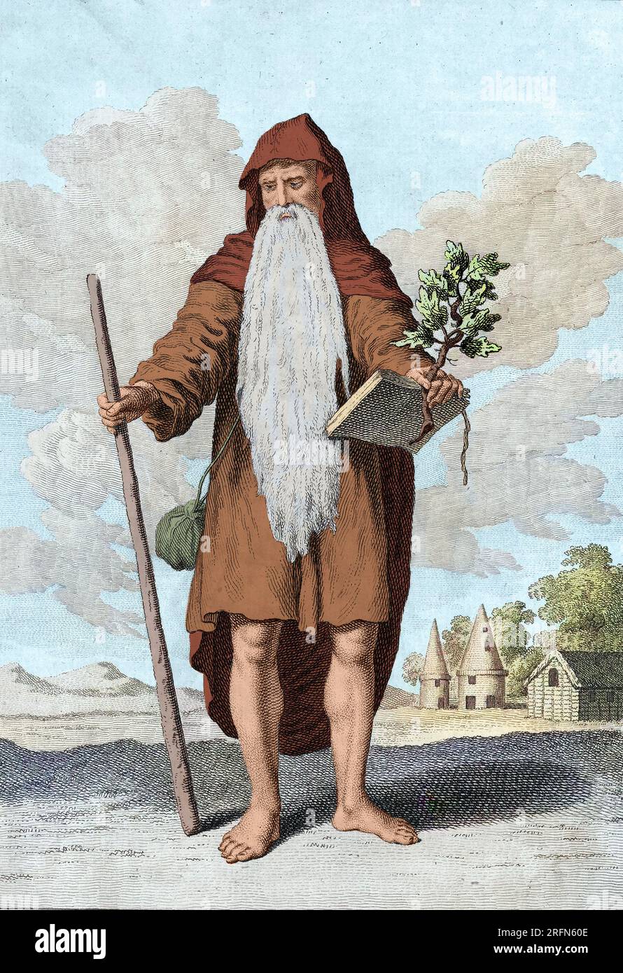 The chief Druid. An engraving from A Tour in Wales by Thomas Pennant ...