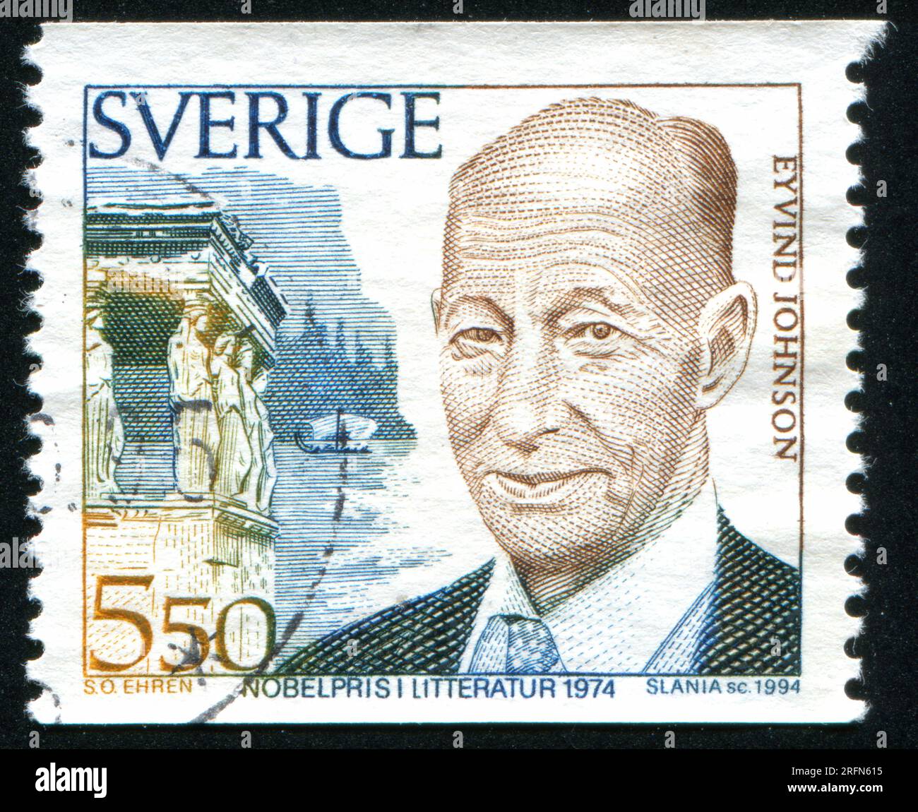 SWEDEN - CIRCA 1994: stamp printed by Sweden, shows Nobel Laureate ...