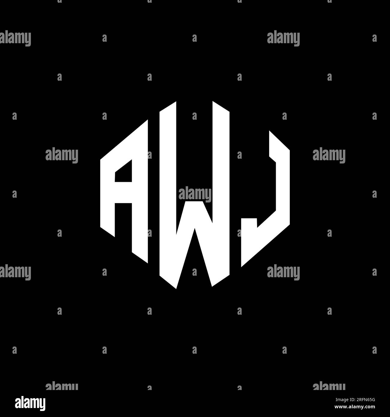 Awj logo design hi-res stock photography and images - Alamy