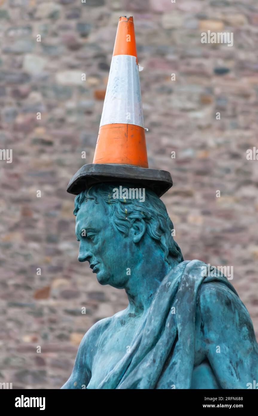 Edinburgh, Scotland, UK. 4th August, 2023. The statue of David Hume ...