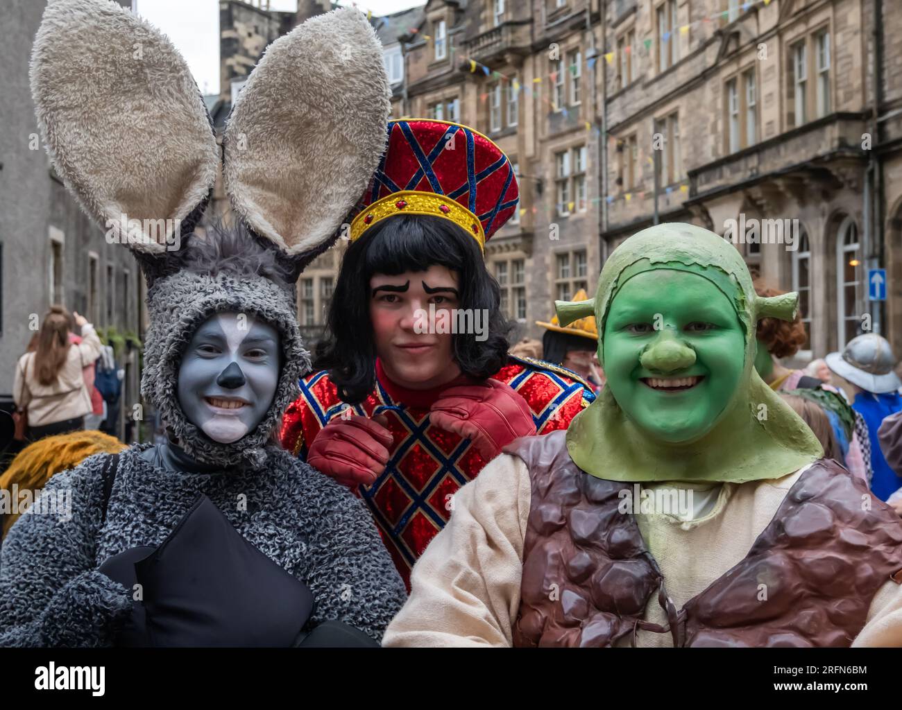 Edinburgh, Scotland, UK. 4th August, 2023. Performers on The Royal Mile ...