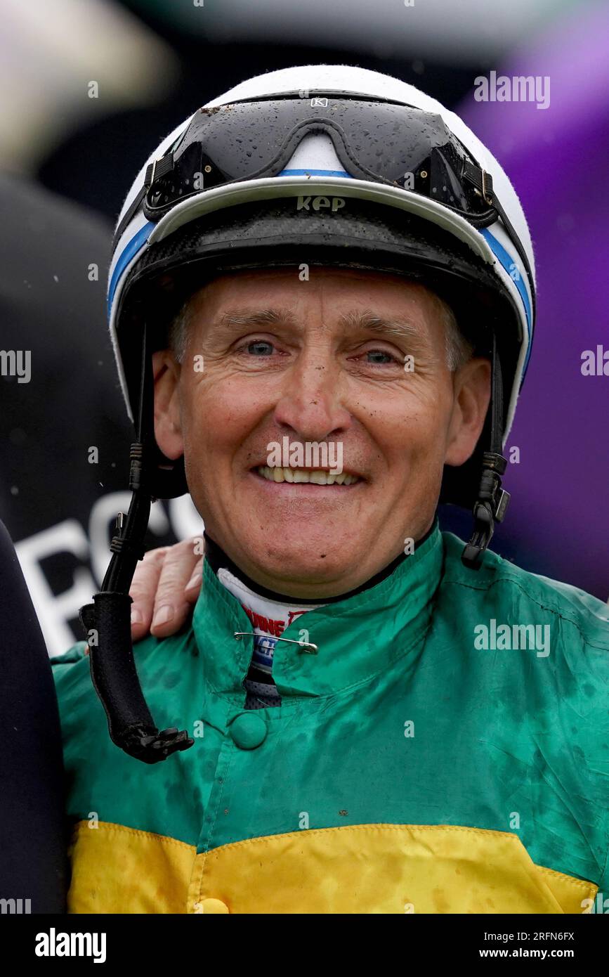 Winning jockey Niall McCullagh after winning the Guinness Handicap on ...