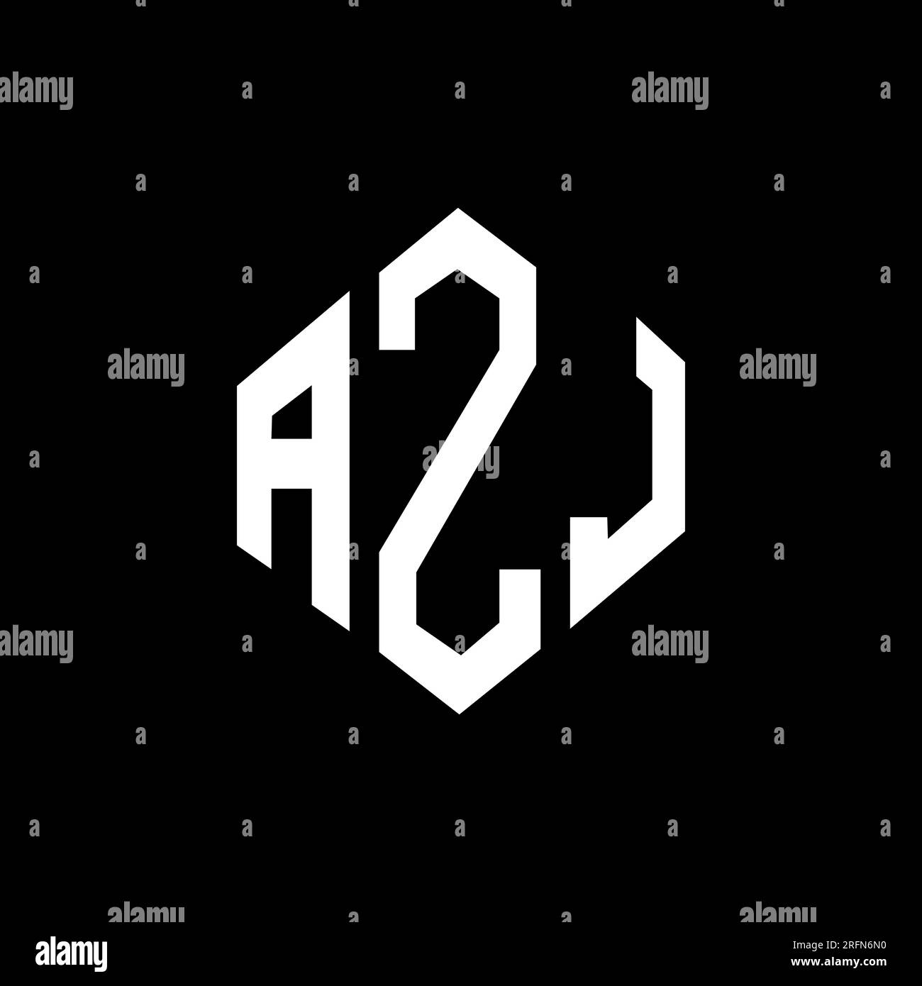 Azj logo design hi-res stock photography and images - Alamy