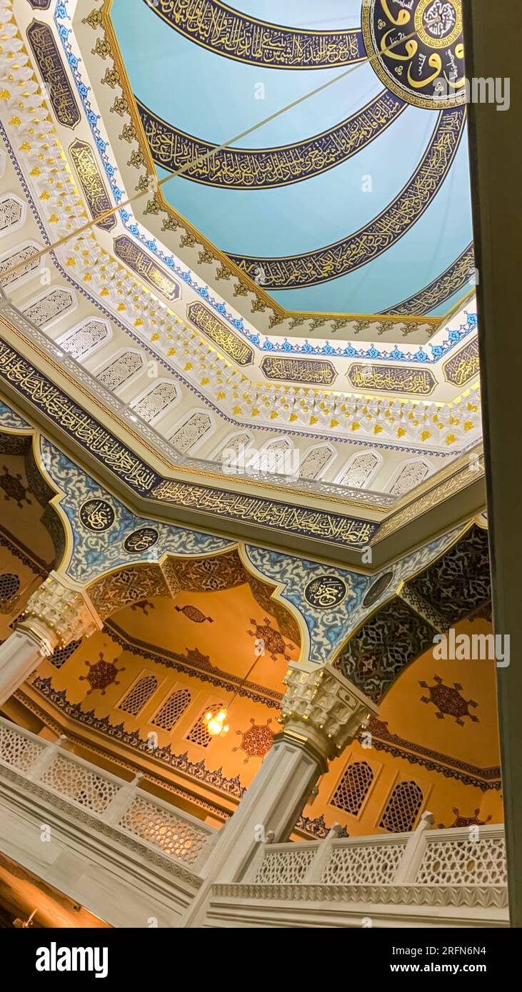 The main Juma Mosque in Moscow, one of the largest and highest mosques ...