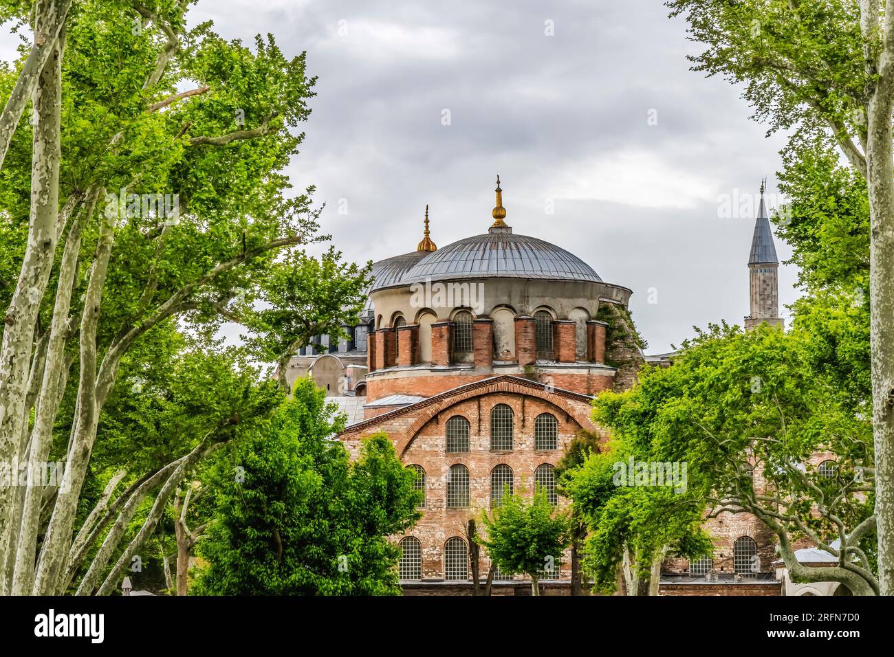 Hagia Sophia Mosque Istanbul Turkey. Emperor Justinian build cathedral ...
