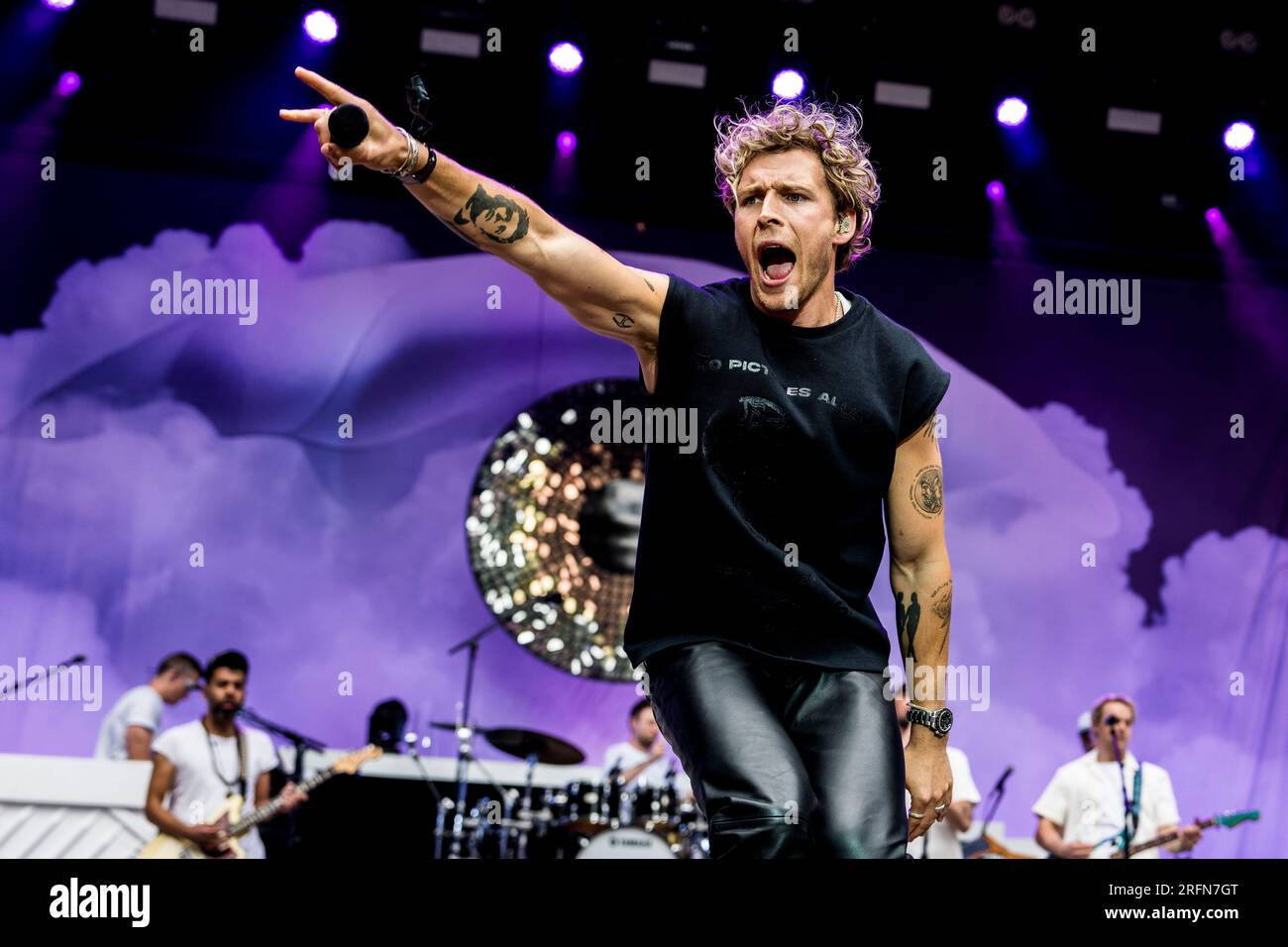 Skanderborg, Denmark. 04th, August 2023. The Danish pop singer and ...