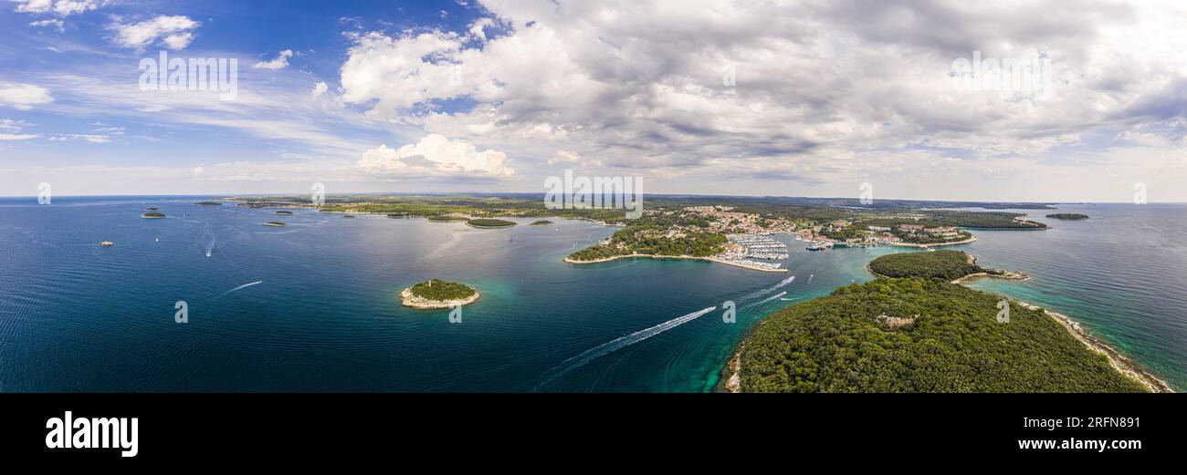 Drone over landscape adriatic sea hi-res stock photography and images ...