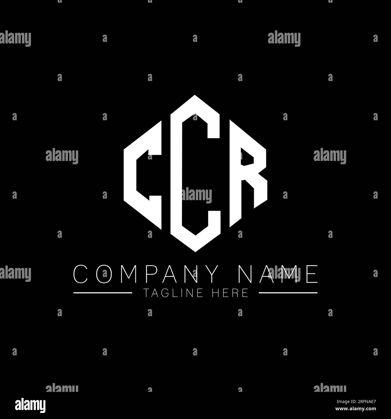 CCR letter logo design with polygon shape. CCR polygon and cube shape ...
