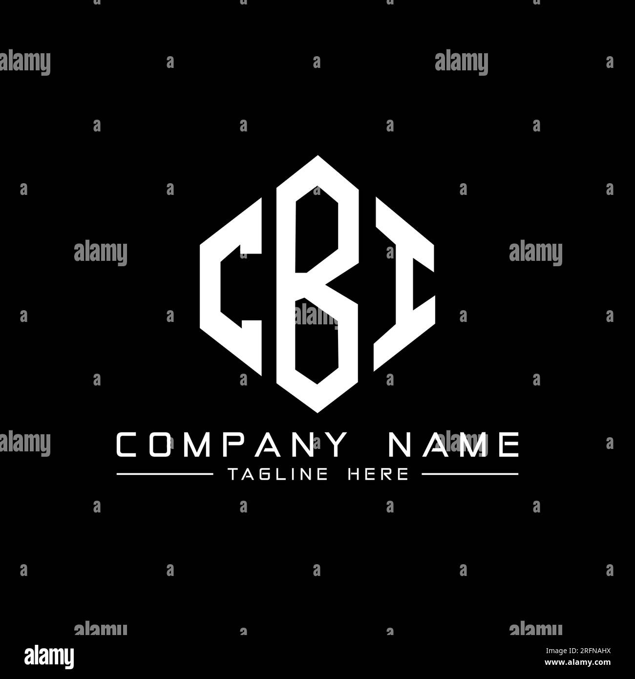 CBI letter logo design with polygon shape. CBI polygon and cube shape ...