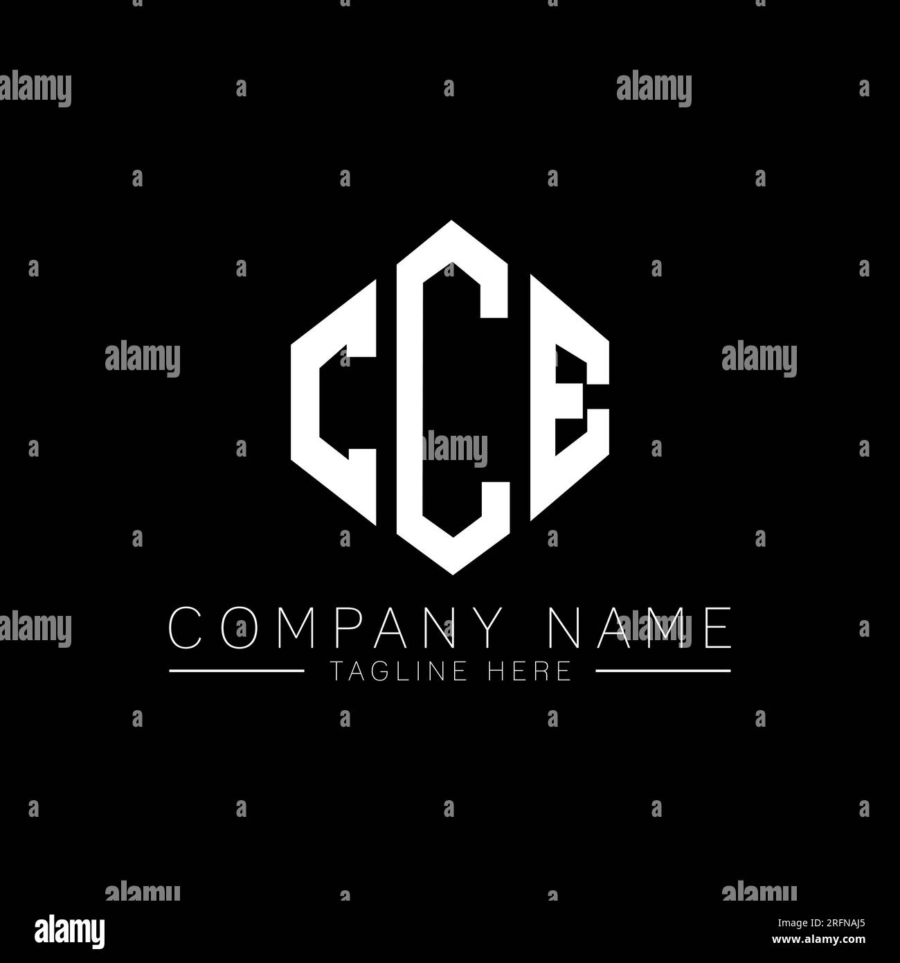 CCE letter logo design with polygon shape. CCE polygon and cube shape ...