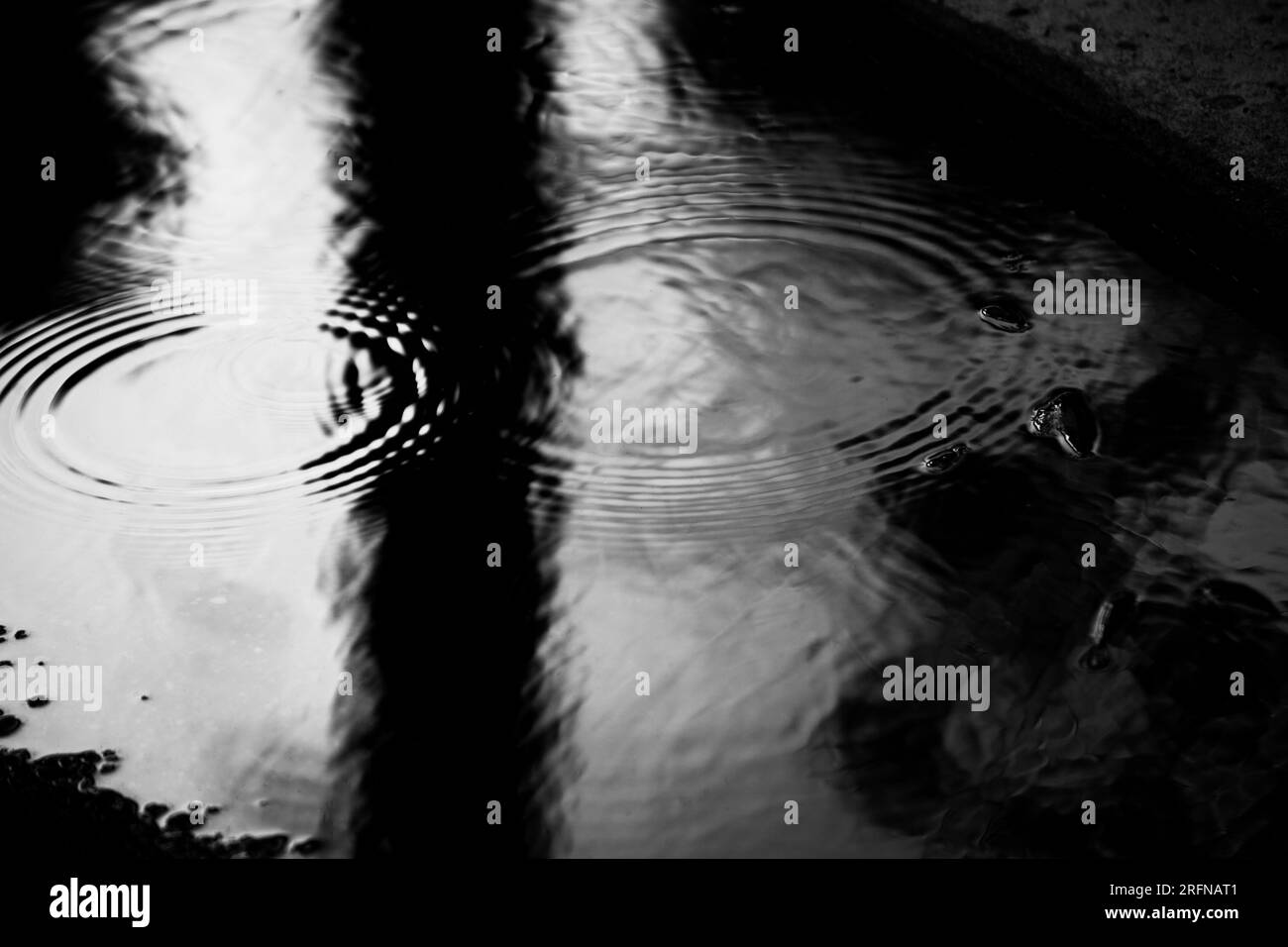 Clear puddle Black and White Stock Photos & Images - Alamy