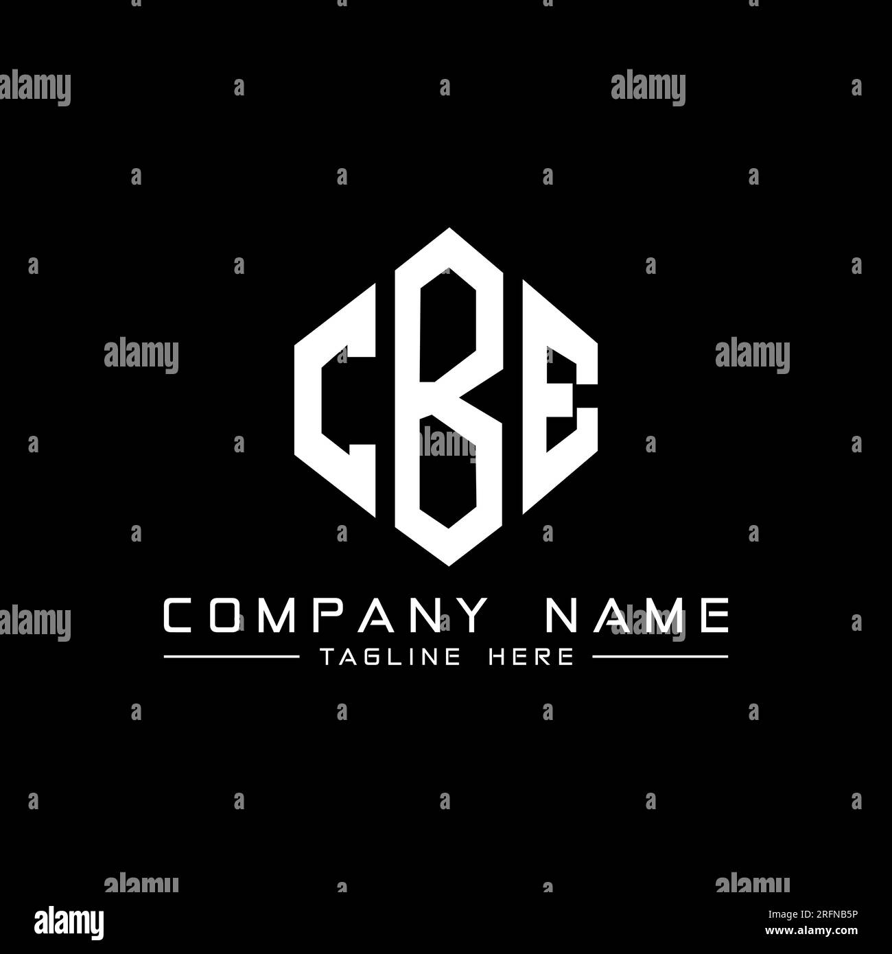 CBE letter logo design with polygon shape. CBE polygon and cube shape ...