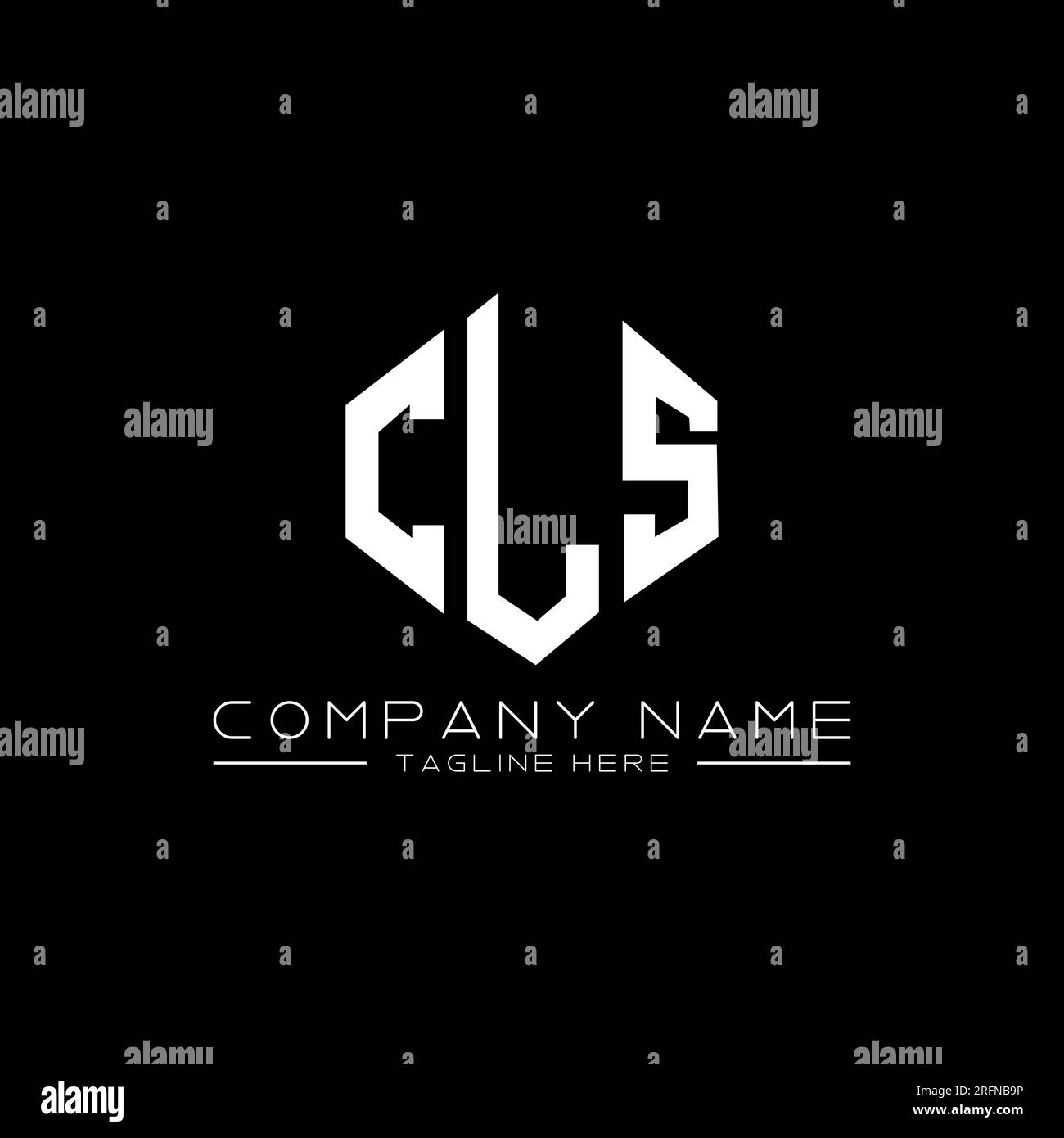 CLS letter logo design with polygon shape. CLS polygon and cube shape ...
