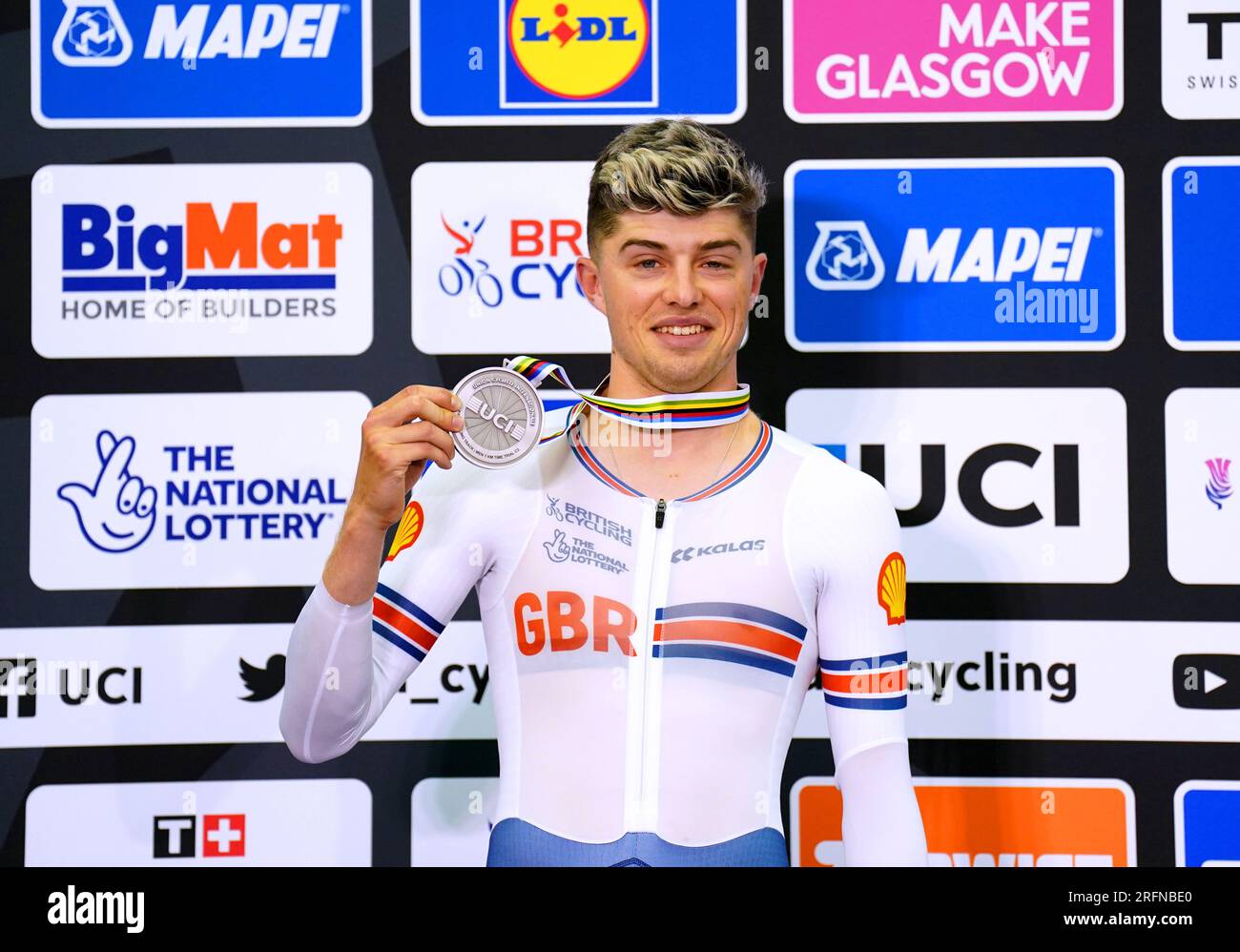 Great Britain's Finlay Graham celebrates on the podium after winning ...