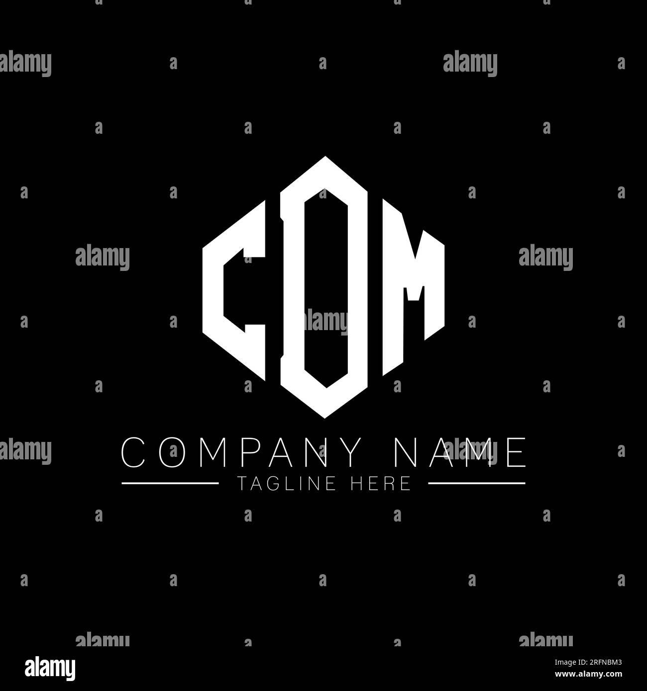CDM letter logo design with polygon shape. CDM polygon and cube shape ...