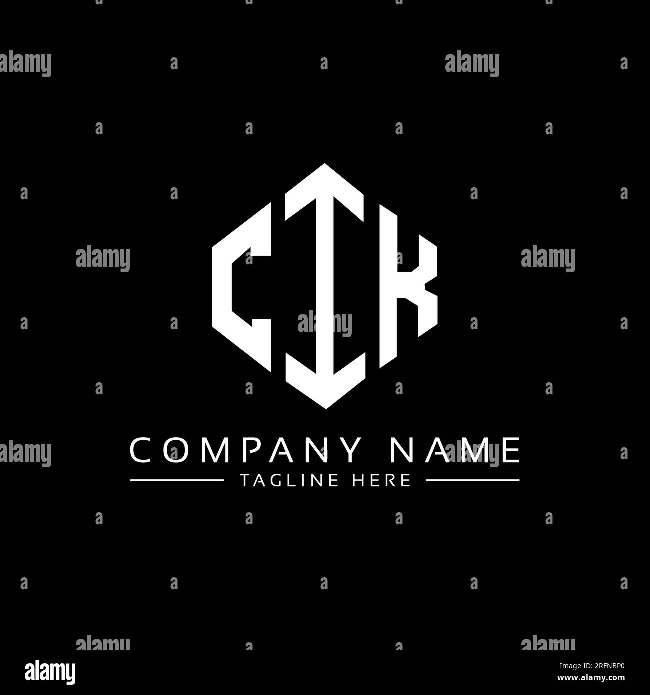 CIK letter logo design with polygon shape. CIK polygon and cube shape ...