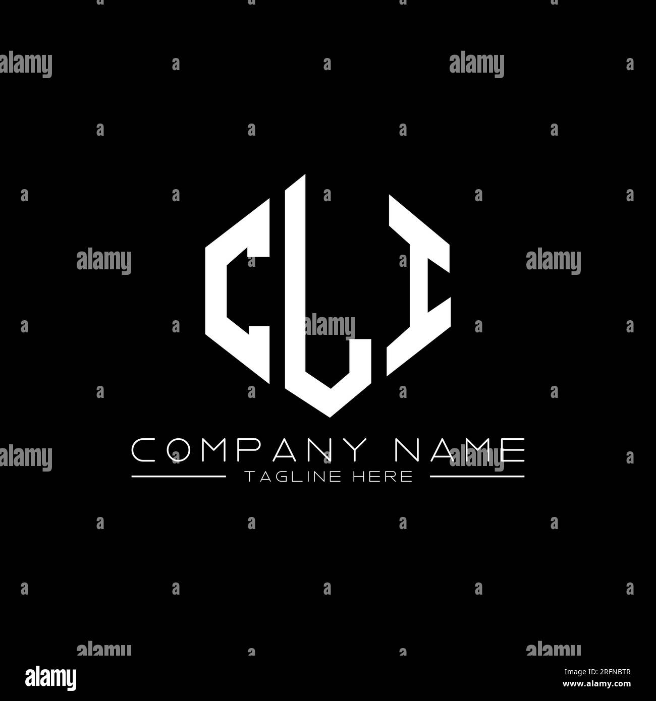 Cli Letter Logo Design With Polygon Shape Cli Polygon And Cube Shape